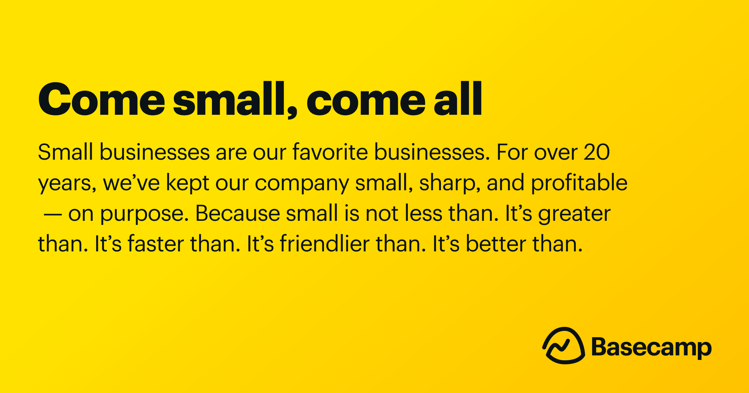 Basecamp: Basecamp for Small Business